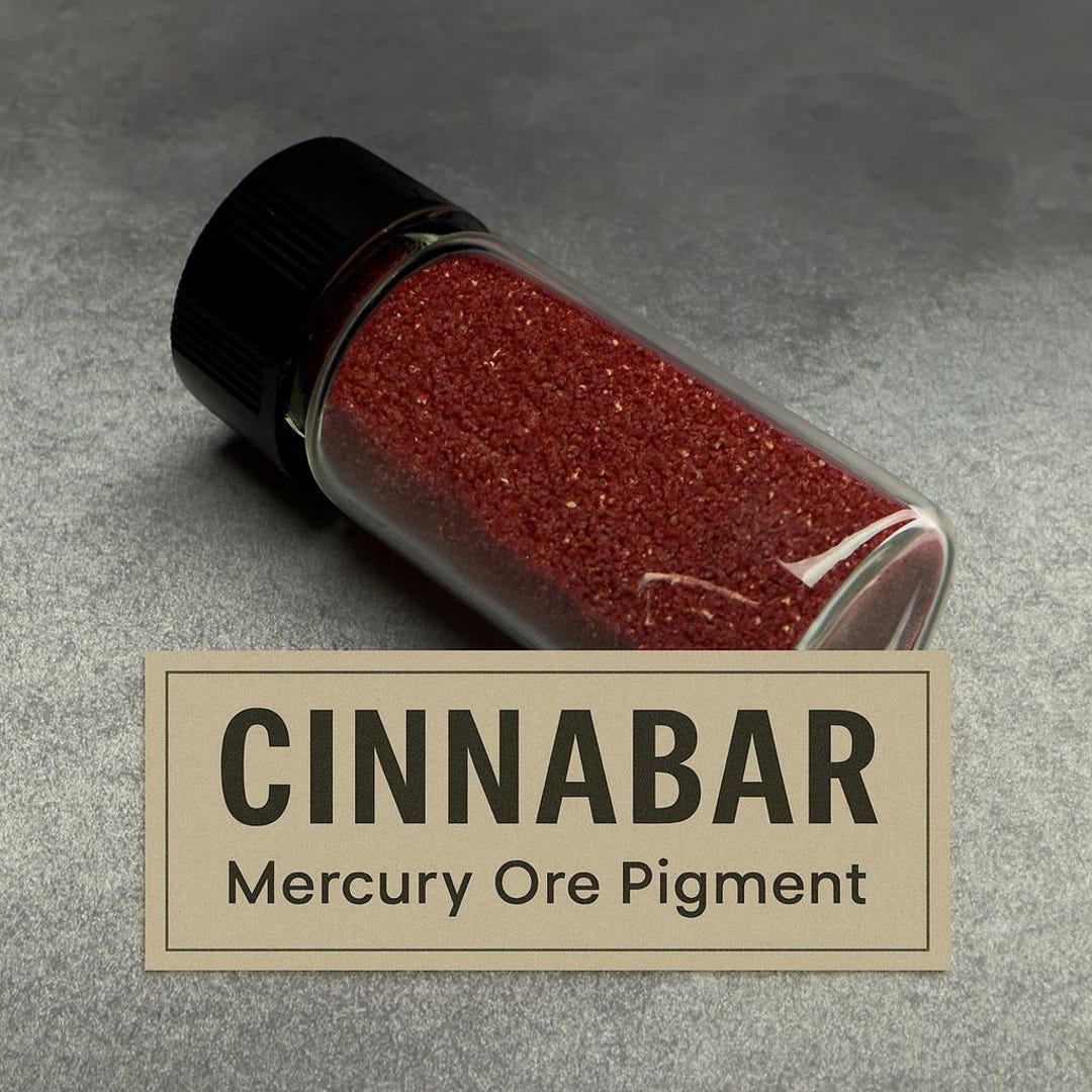 Cinnabar Pigment — Historic Vermilion Red Mineral - Etsy