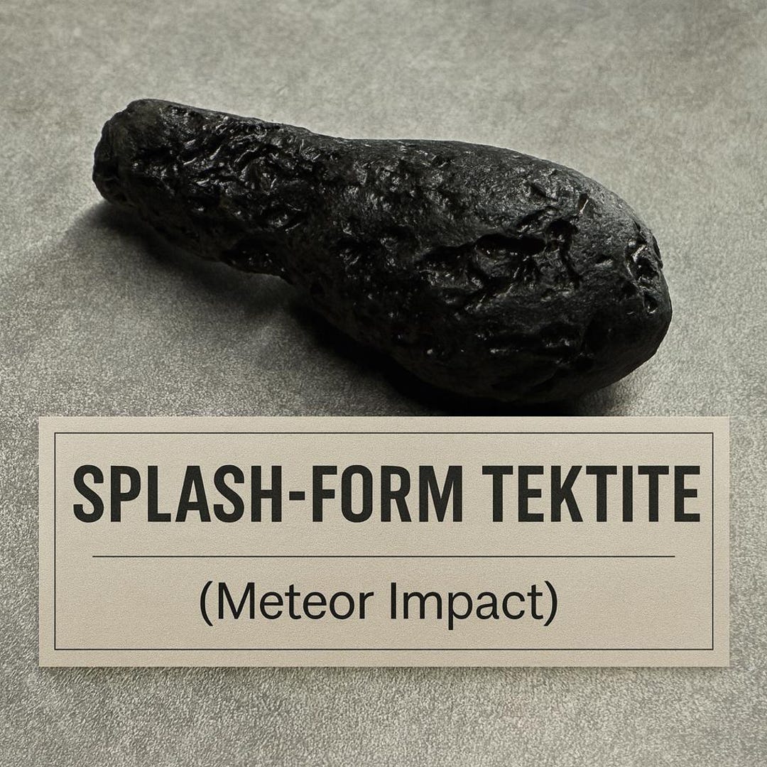 Meteorite Impact Glass — Rare Splash-form Tektite - Etsy
