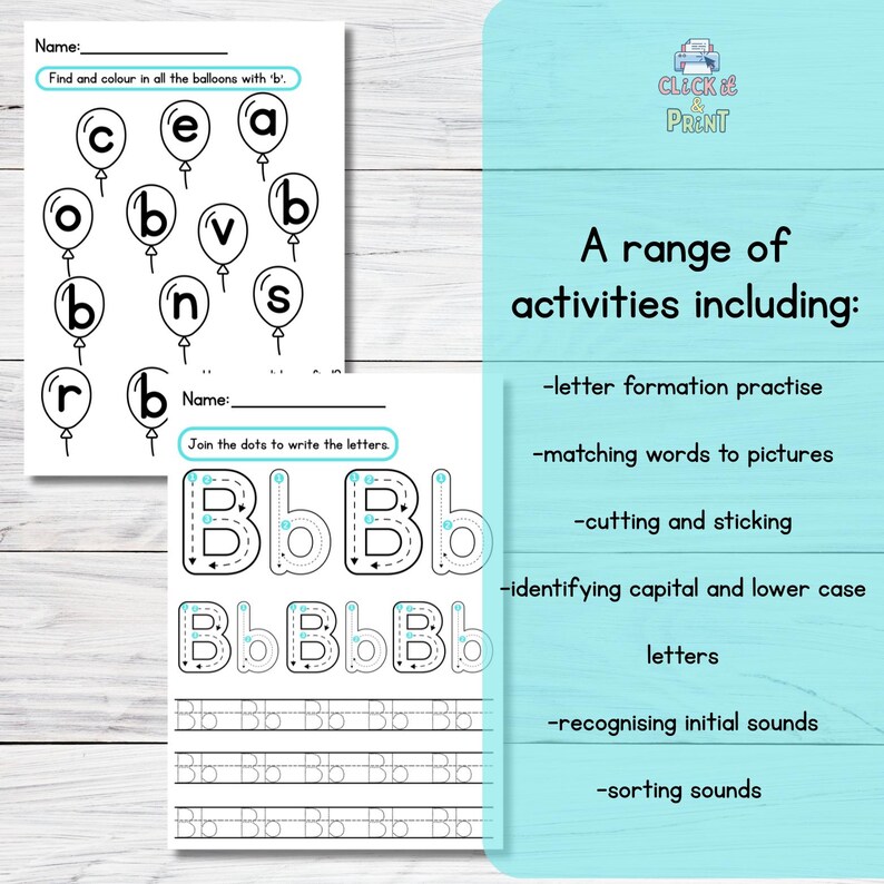 Early Years Literacy Worksheets: Letter Formation & Phonics (PDF) - Etsy