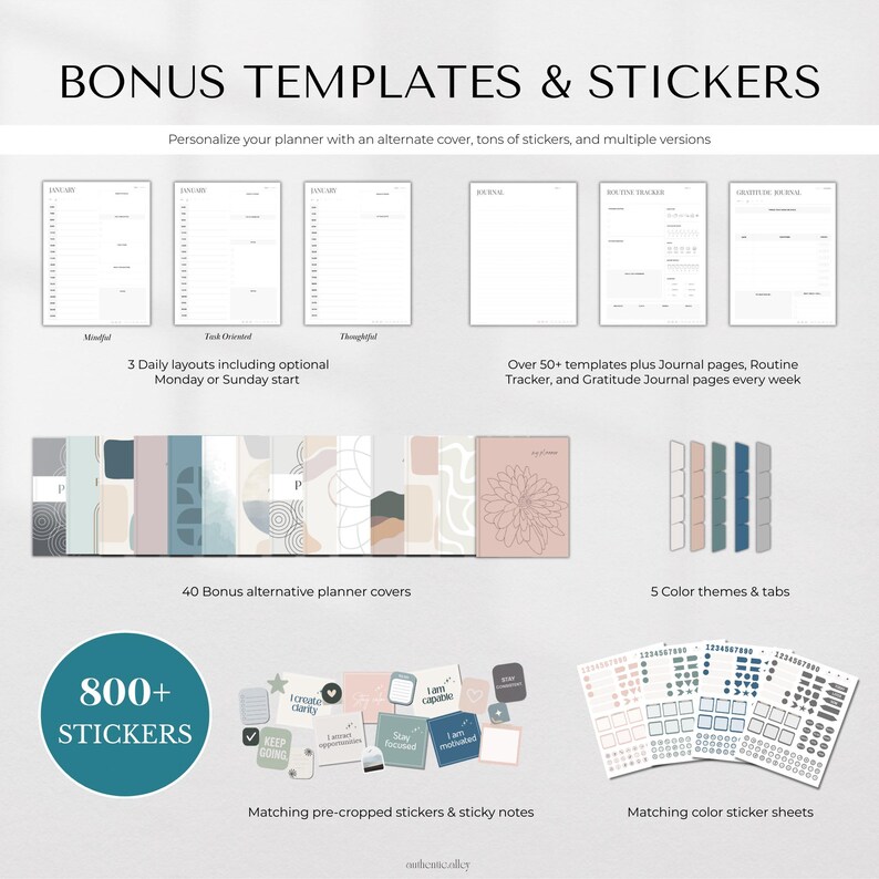 2026 2027 Digital Planner | Undated Goodnotes Planner | iPad PDF ...