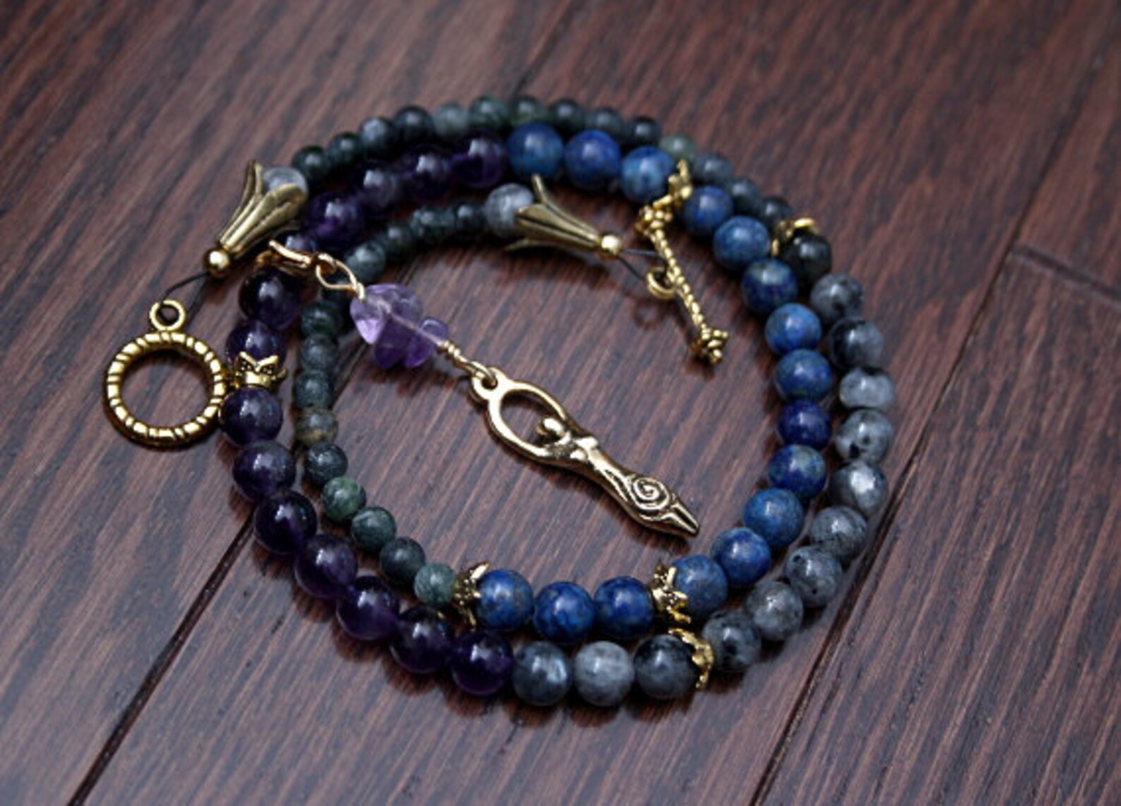 Pregnancy Tracking Necklace Pick Your Charm Starry Sky Lapis Lazuli ...