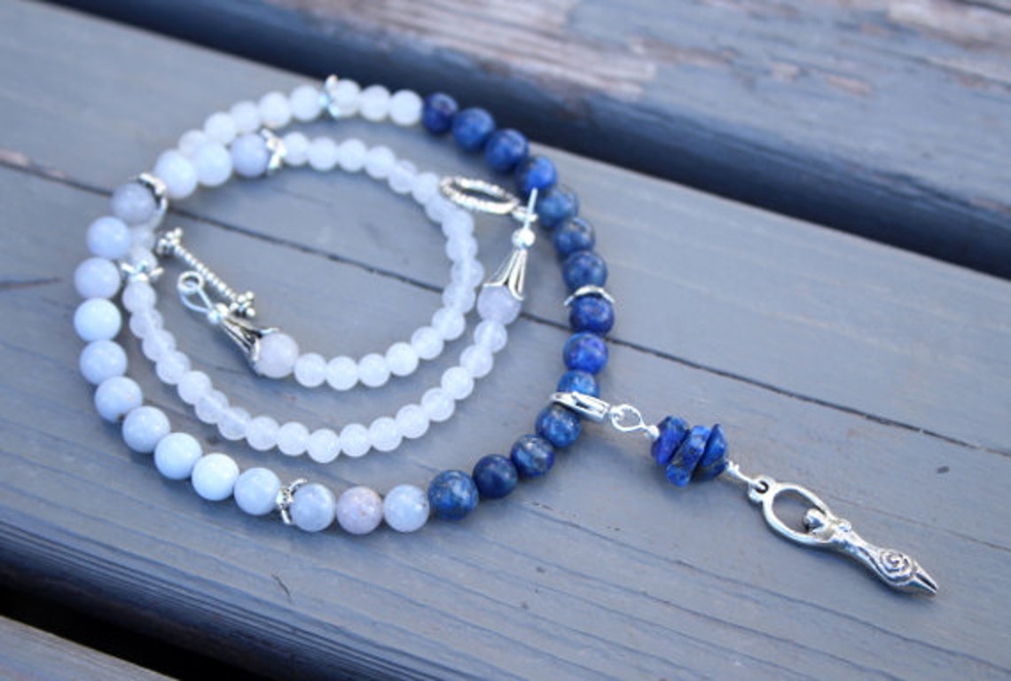 Pregnancy Tracking Necklace Pick Your Charm Milky Way Lapis Lazuli ...