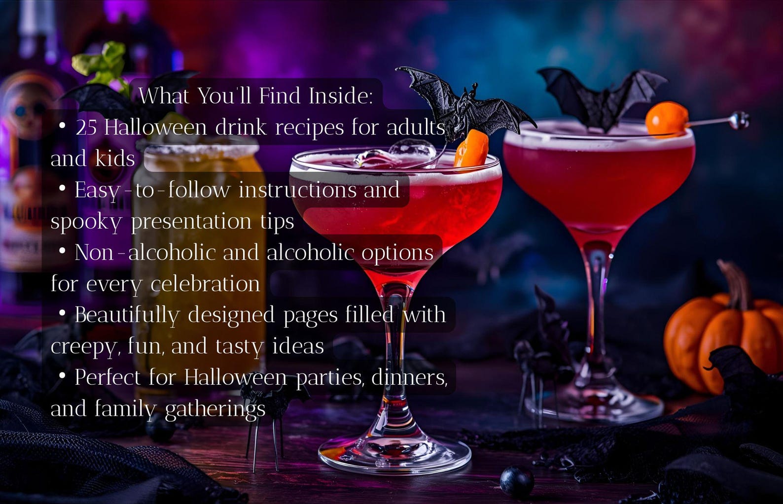 25 Halloween Drinks Recipe Book: Spooky Cocktails , Shakes & Mocktails ...