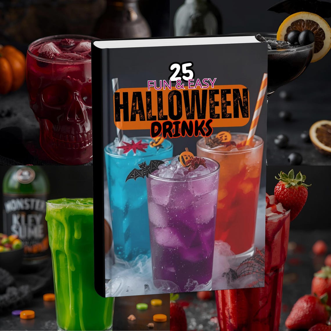 25 Halloween Drinks Recipe Book: Spooky Cocktails , Shakes & Mocktails ...