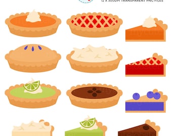 Pie clipart | Etsy