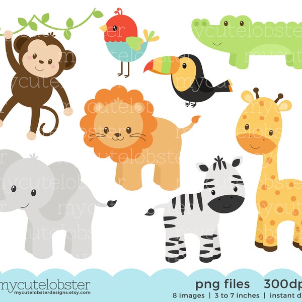 Safari Clip Art - Etsy