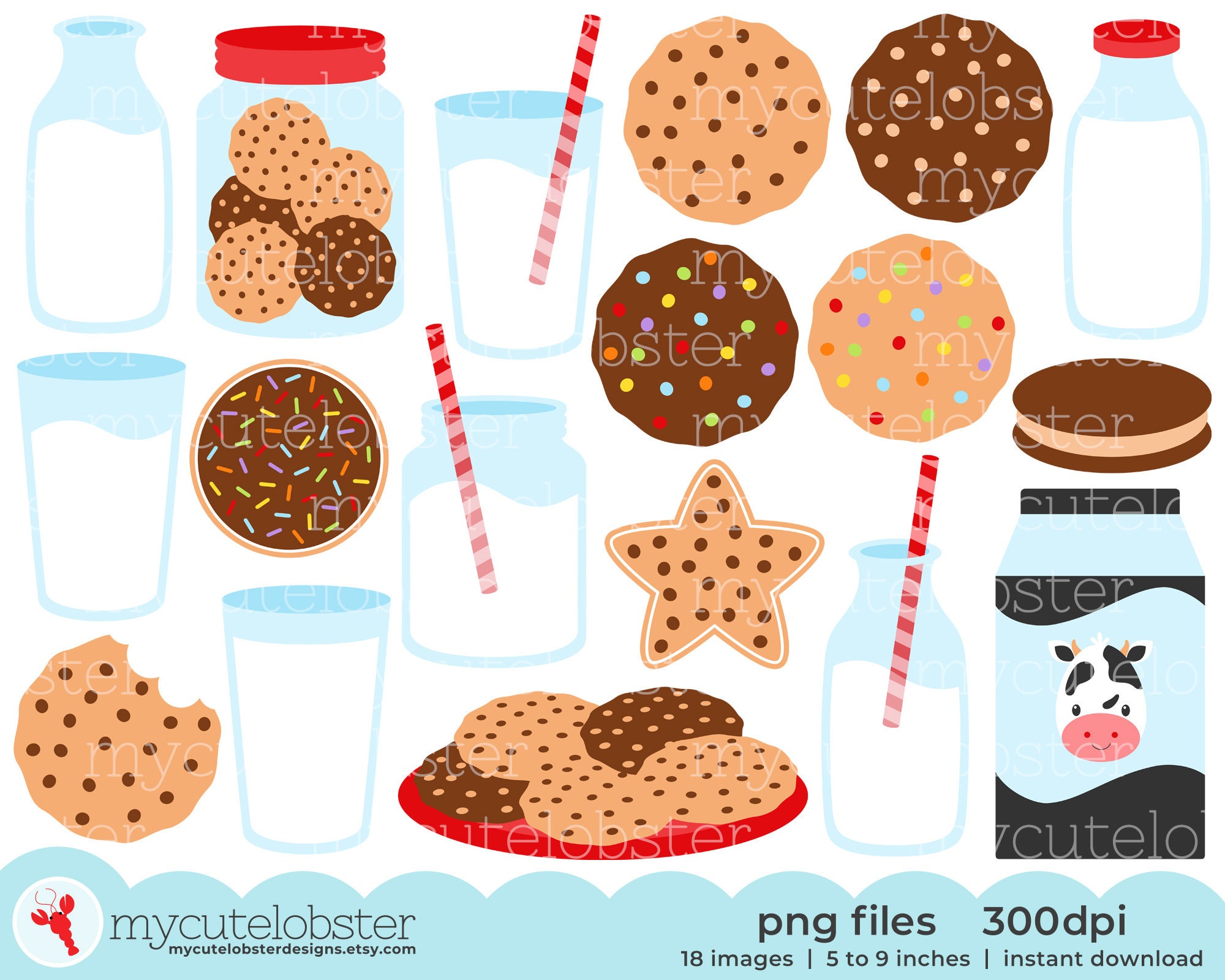 Milk And Cookies Clipart