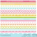 Colorful Borders Clipart Set Digital Borders Clip Art Set - Etsy