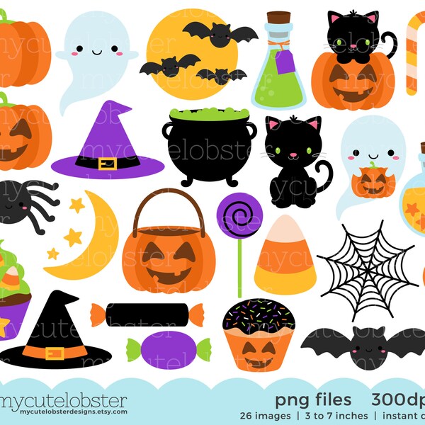 Halloween Clip Art - Etsy