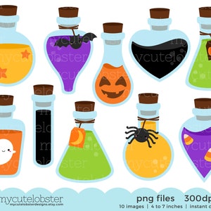 Halloween Potions Clipart Potion Clip Art, Halloween Clip Art, Ghost ...