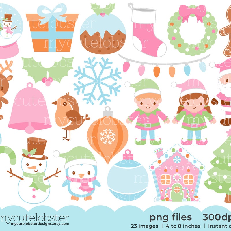 Christmas Clip Art - Etsy