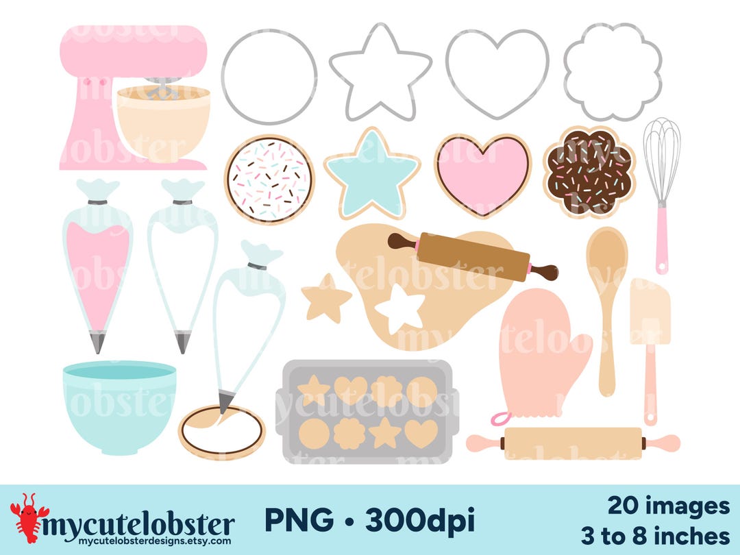 Cookie Baking Clipart, Cookies Clipart, Baking Clipart, Cookie Baking ...