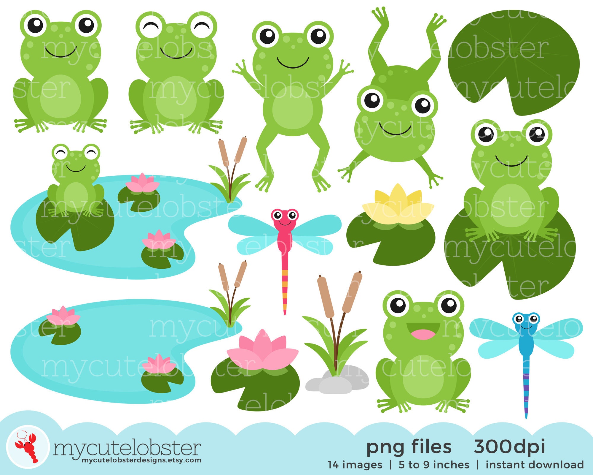 Cute Frog Clipart