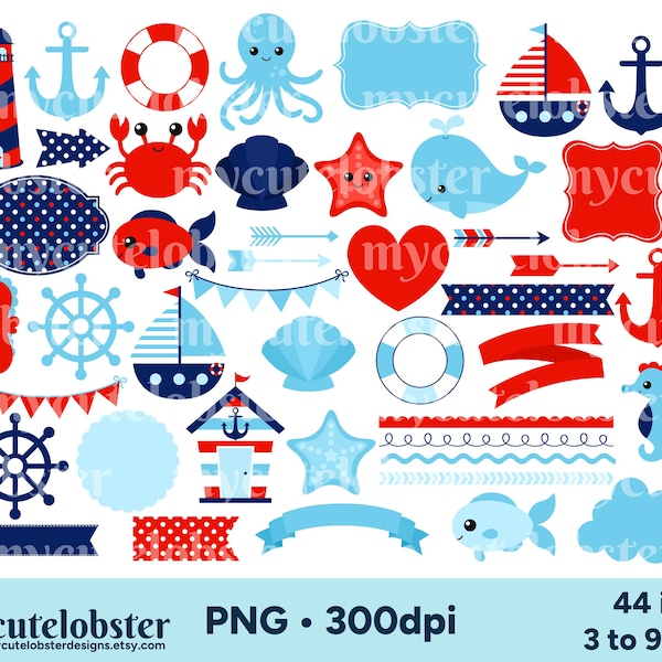 Nautical Clip Art - Etsy
