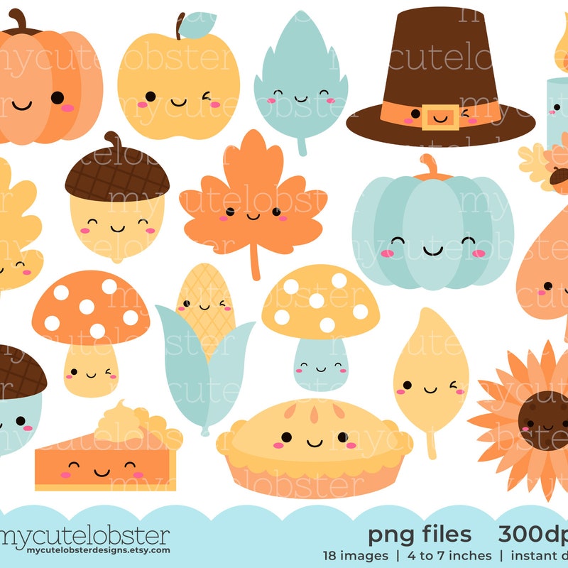 Fall Clipart - Etsy