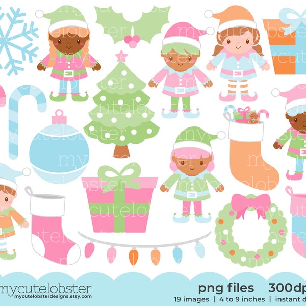 Elves Clip Art - Etsy
