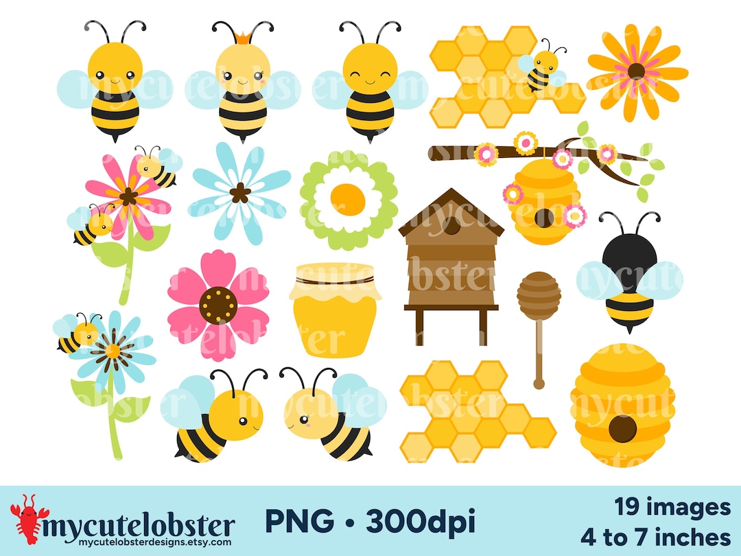 Bees Clipart, Cute Bees Clipart, Bees PNG Clipart, Beehive Clipart ...
