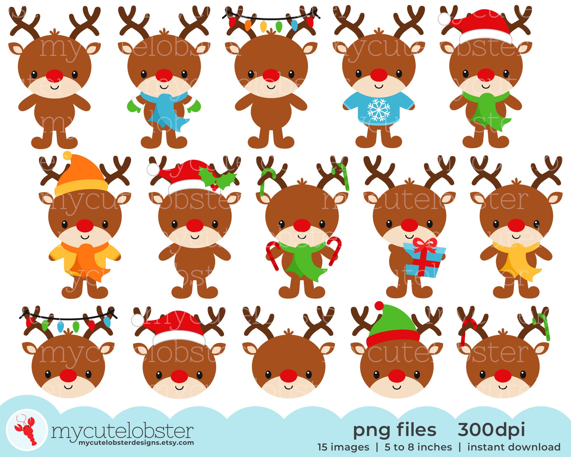 Christmas Reindeer Clip Art
