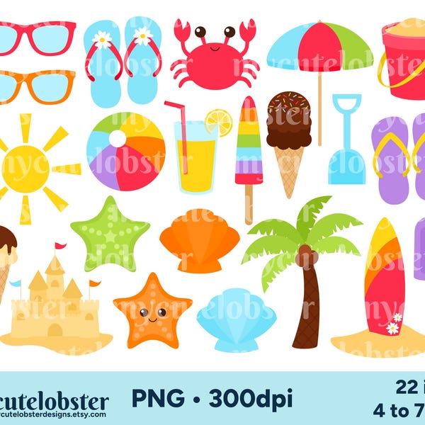Sandcastle Clipart - Etsy
