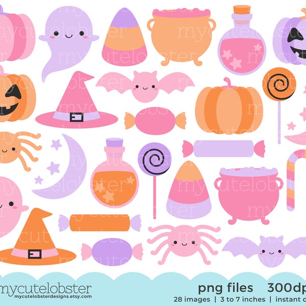 Halloween Clipart - Etsy