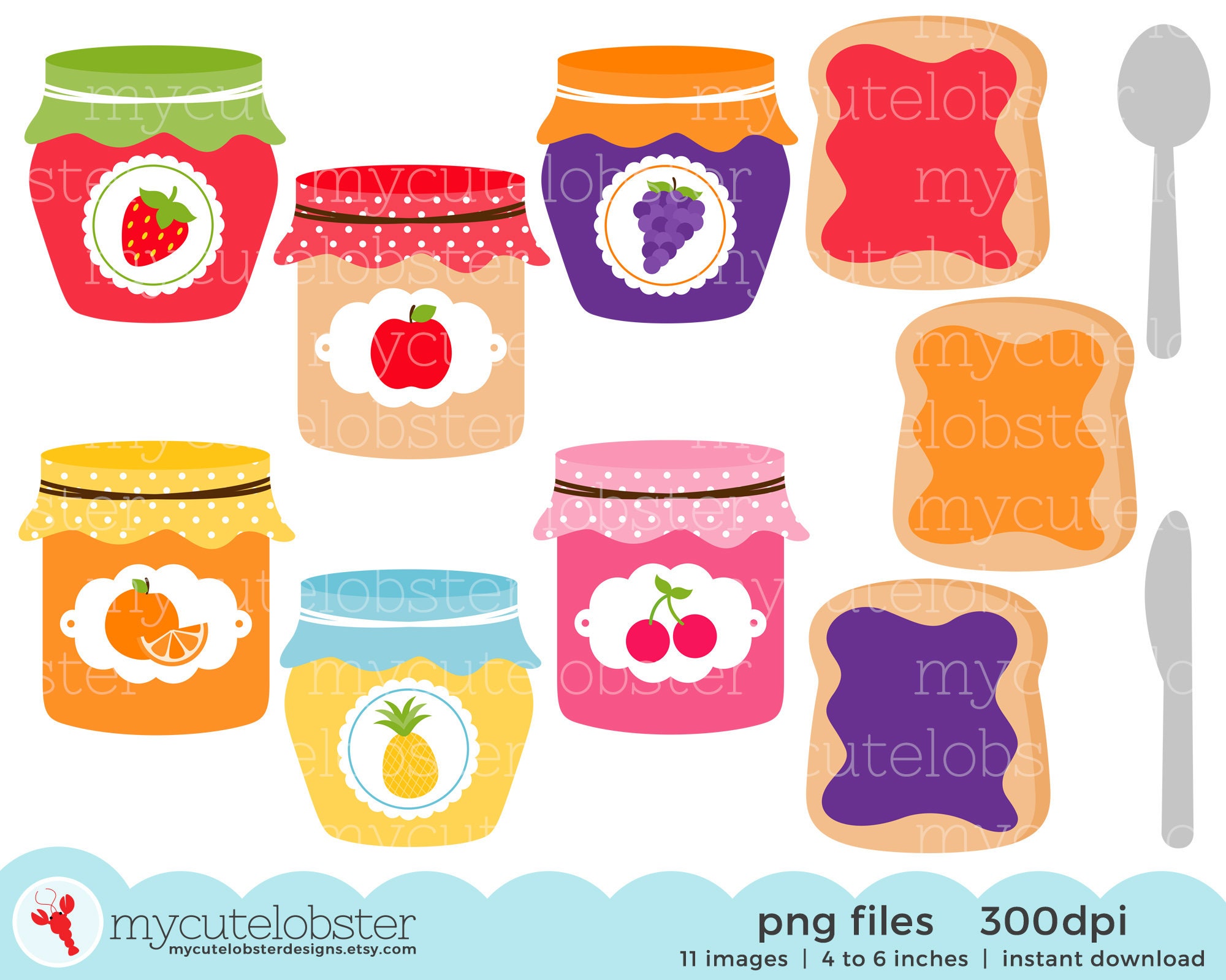Toast And Jam Clipart