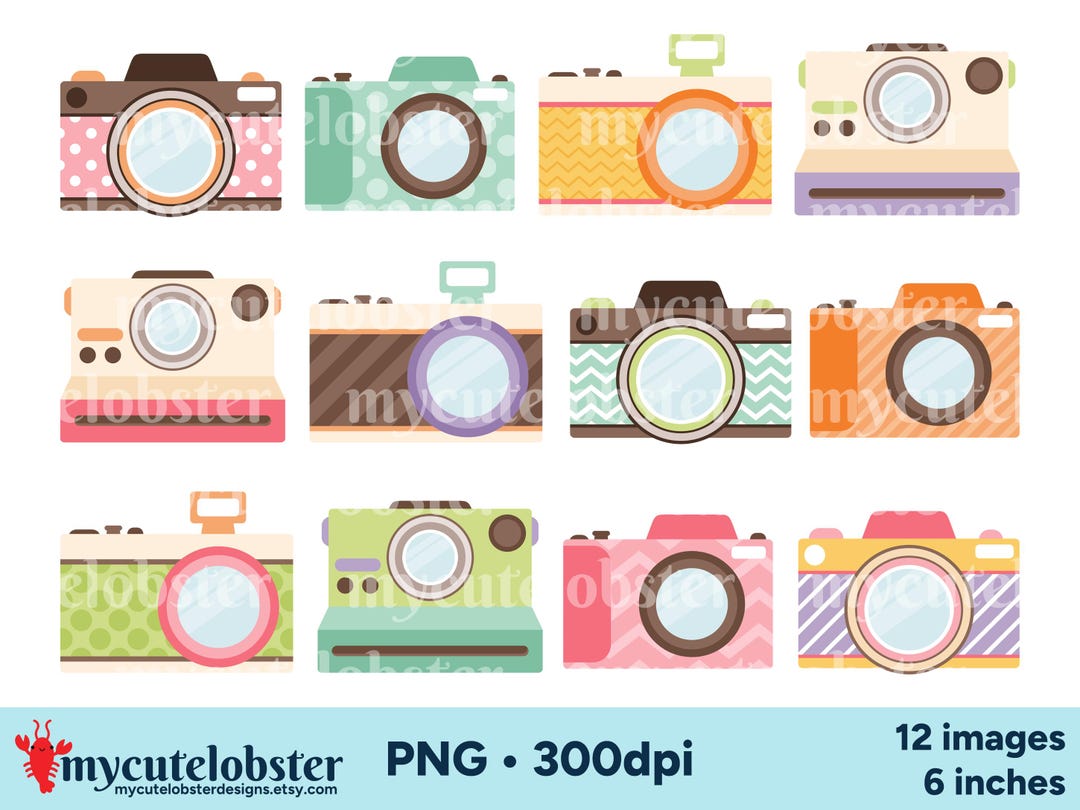 Cameras Clipart, Photography Clipart, Cameras PNG, Digital Camera ...