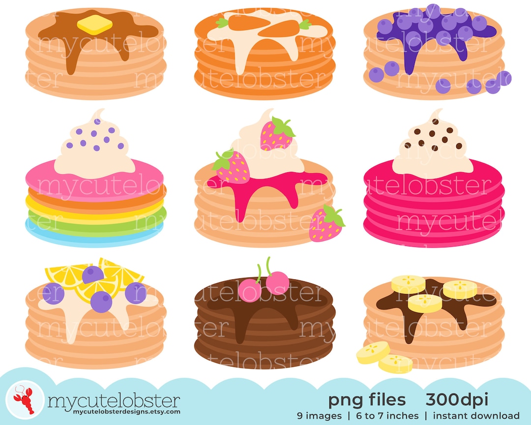 Pancake Stacks Clipart Pancakes, Breakfast Food, Crepes, Pancakes Clip ...