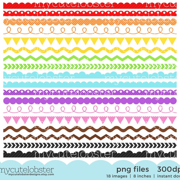 Rainbow Border - Etsy