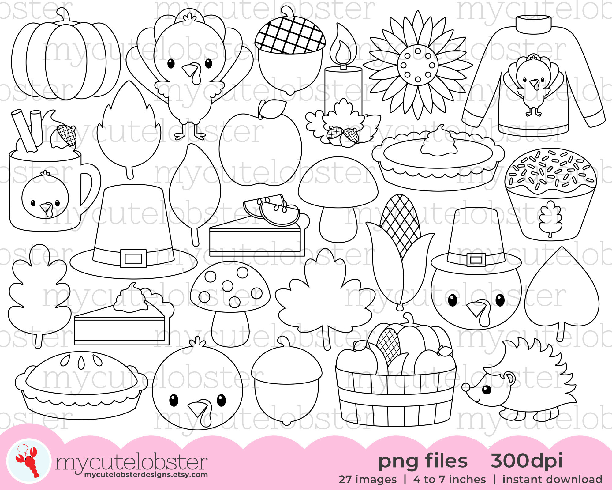 Fall Clipart Black And White