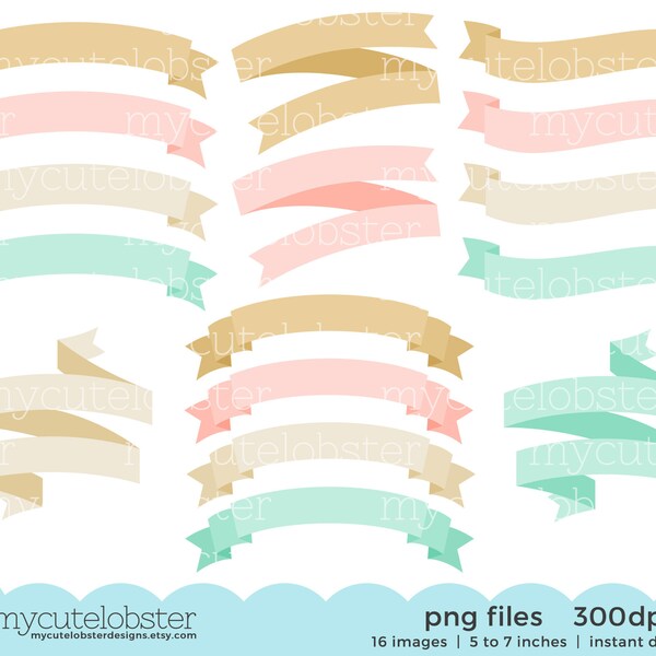 Clip Art Ribbon - Etsy