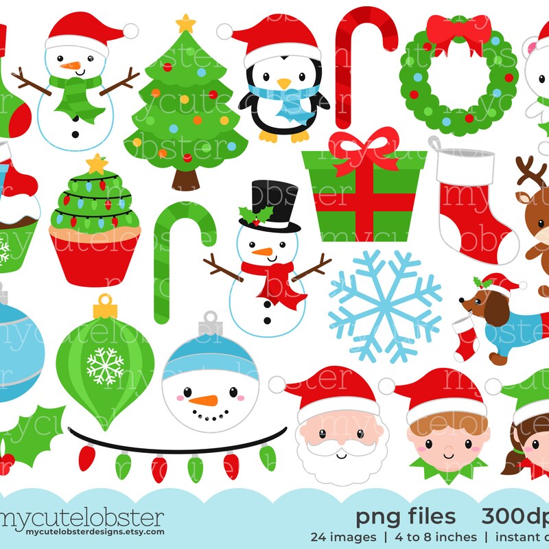 Christmas Clip Art - Etsy