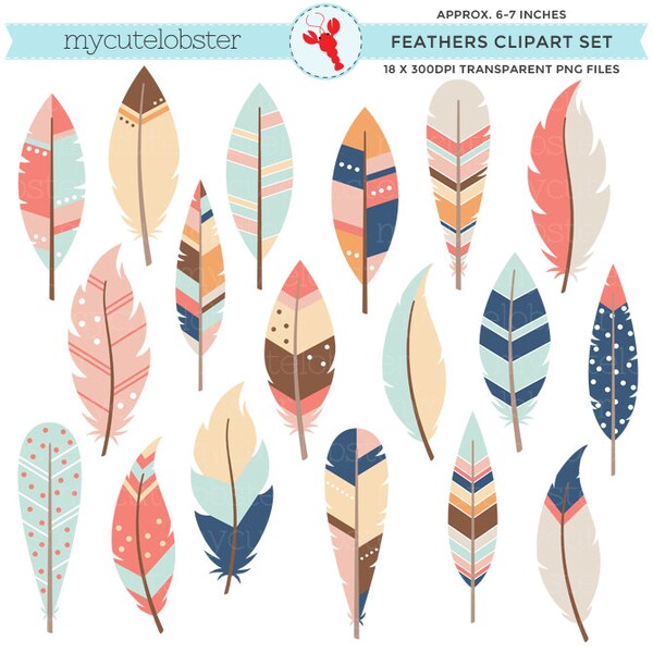 Feather Clip Art - Etsy