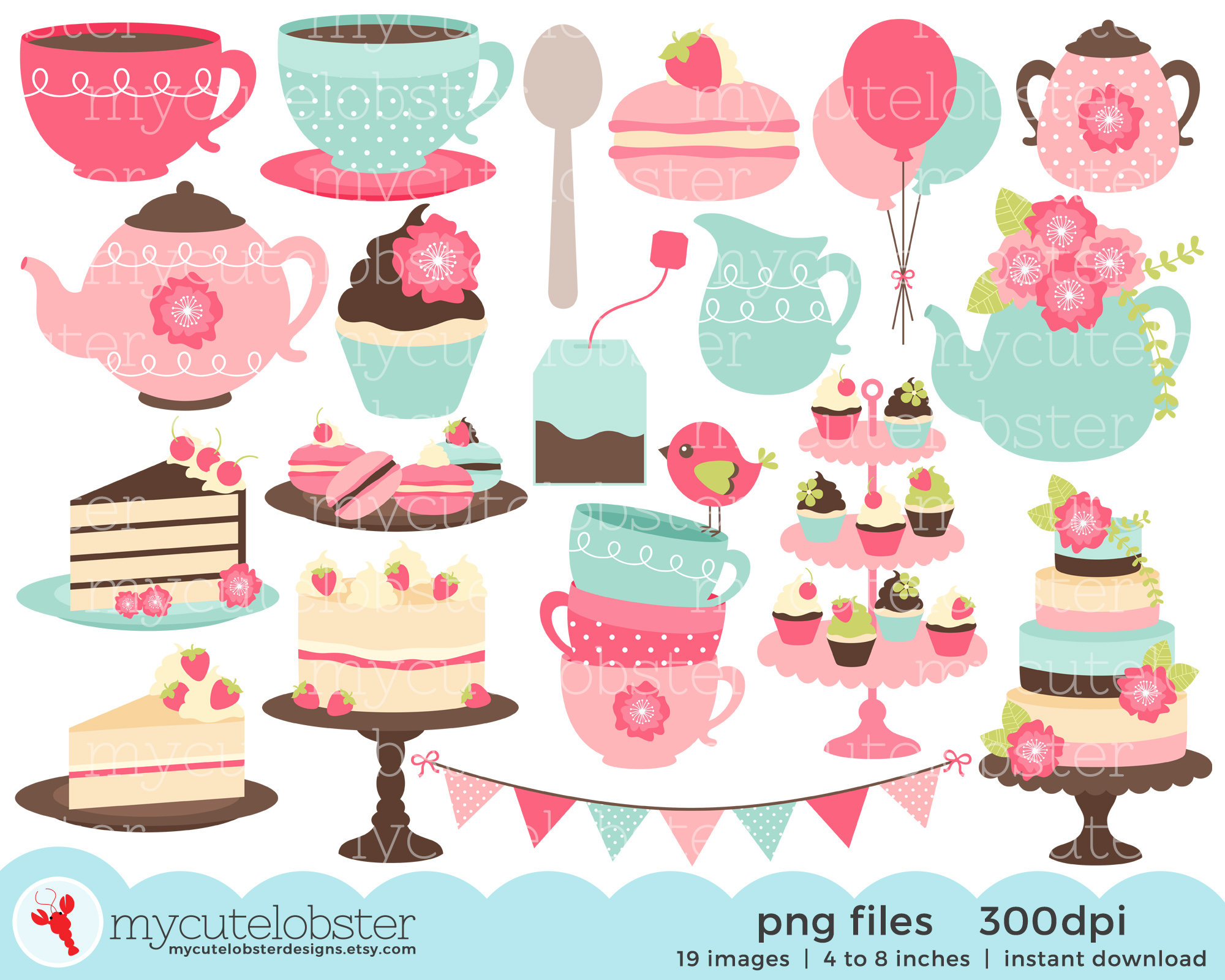 Tea Party Clipart