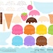 Ice Cream Builder Clipart Build Your Own Ice Cream Clipart - Etsy