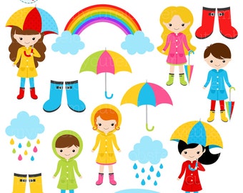 Rainy Day Clip Art - Etsy