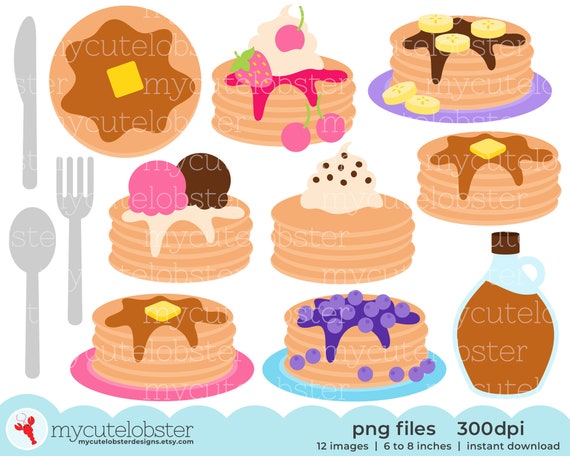 Family Pancake Breakfast Clipart