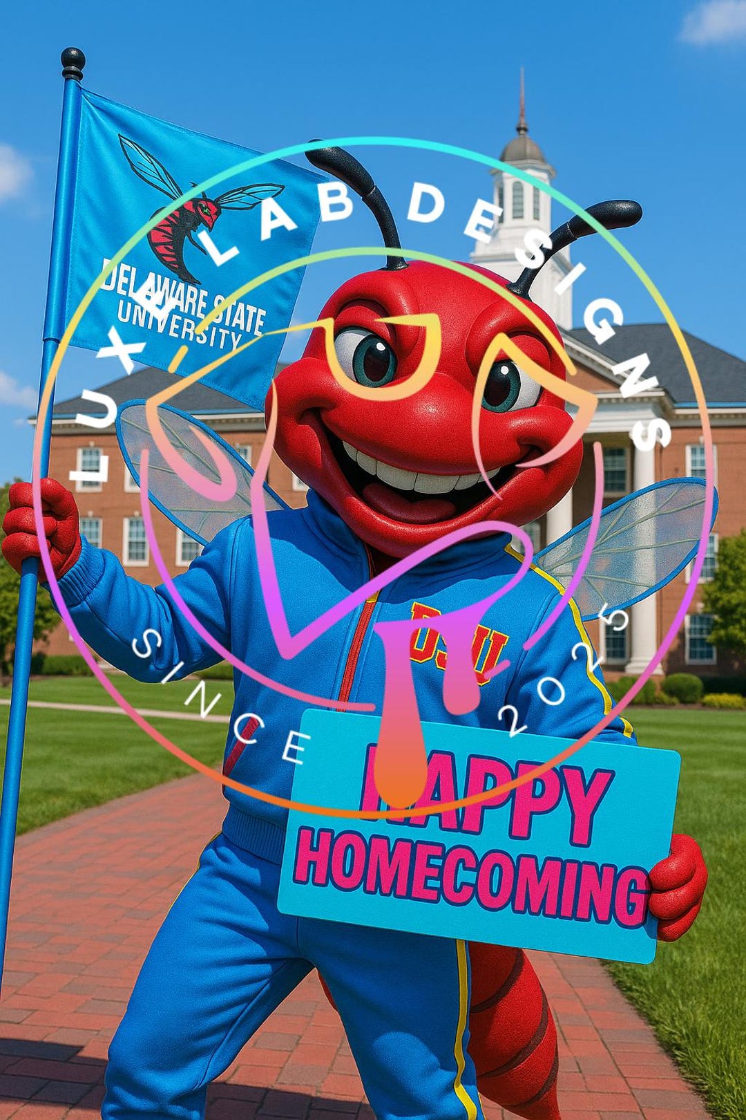 Holiday Hornet Mascot Bundle • DSU Homecoming, Juneteenth, Independence ...