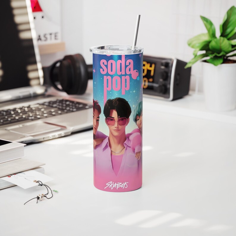 Kpop Saja Boys Soda Pop Demon Hunters Tumbler Wrap: 20oz Sublimation ...