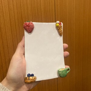 Large Handmade Customizable Ceramic Fridge Magnet With Magnetic Pen ...