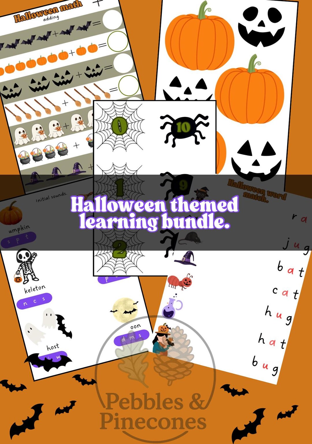 Halloween Themed Learning Bundle for Ages 3 to 5. - Etsy