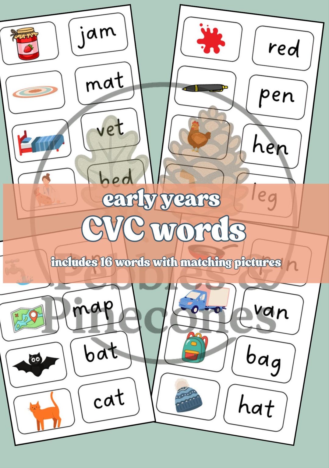EYFS Cvc Words, Home Learning, Home Education, Cvc, Phonics, Printable ...