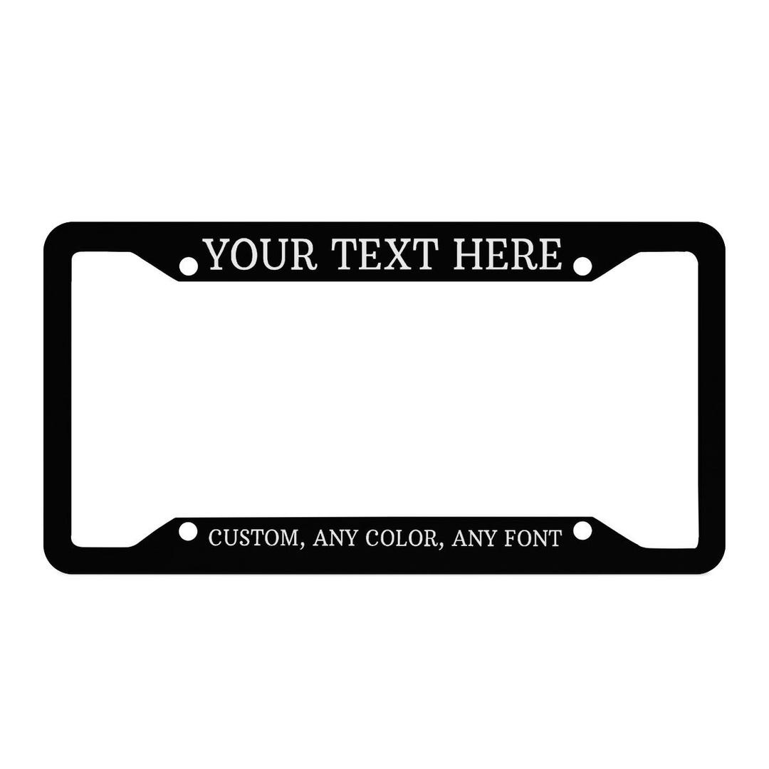 Custom License Plate Frame, Custom Name, Custom Plate, Frame, Car Frame ...