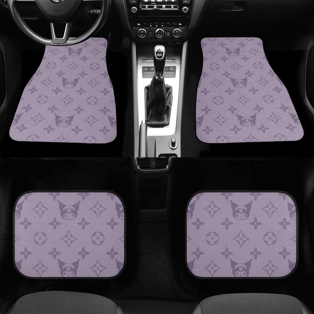 Kuroi Monogram Custom Car Mats, Car Seat Cover, Luxury Gift, Custom ...
