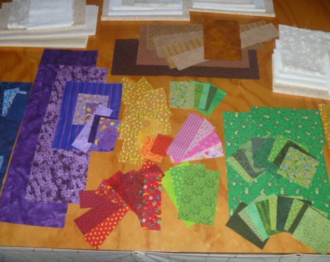 Calico Applique DIY Kit ~ Over 1 Yard of Fabric Plus Fusible Lite FREE ...