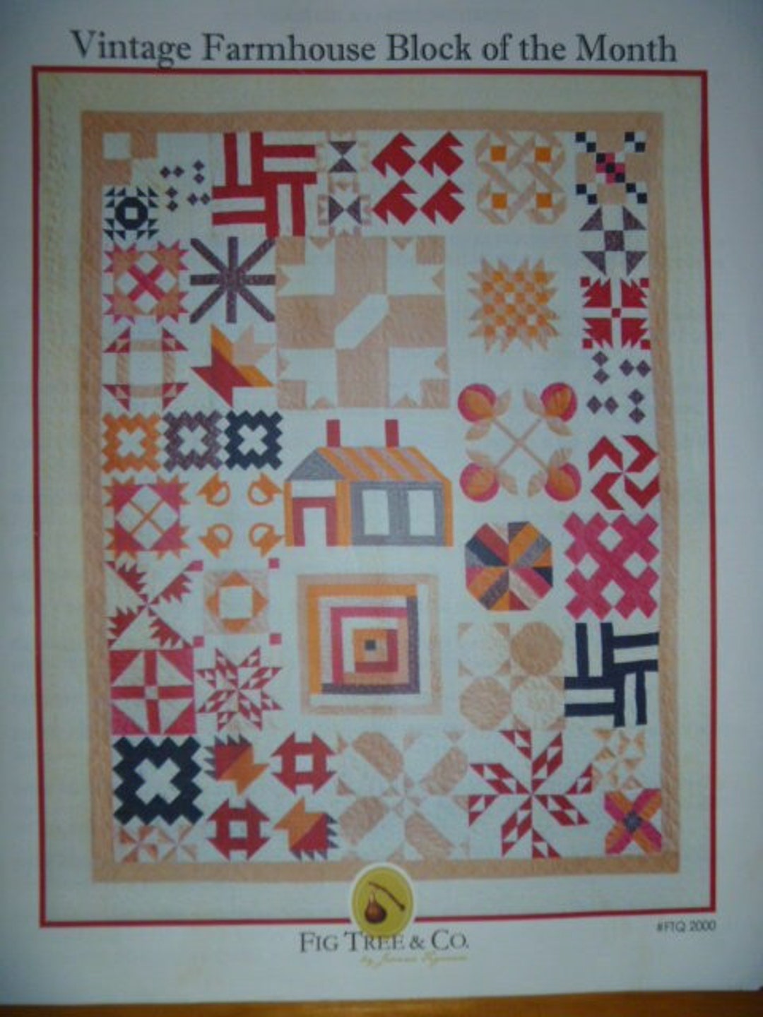 Vintage Farmhouse Quilt Pattern Fig Tree & Co Paper Pattern FREE MEDIA ...