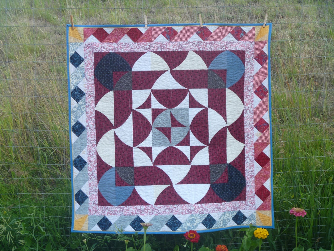 Tutorial How to Make a Simple Medallion Quilt Pdf Instant Download - Etsy