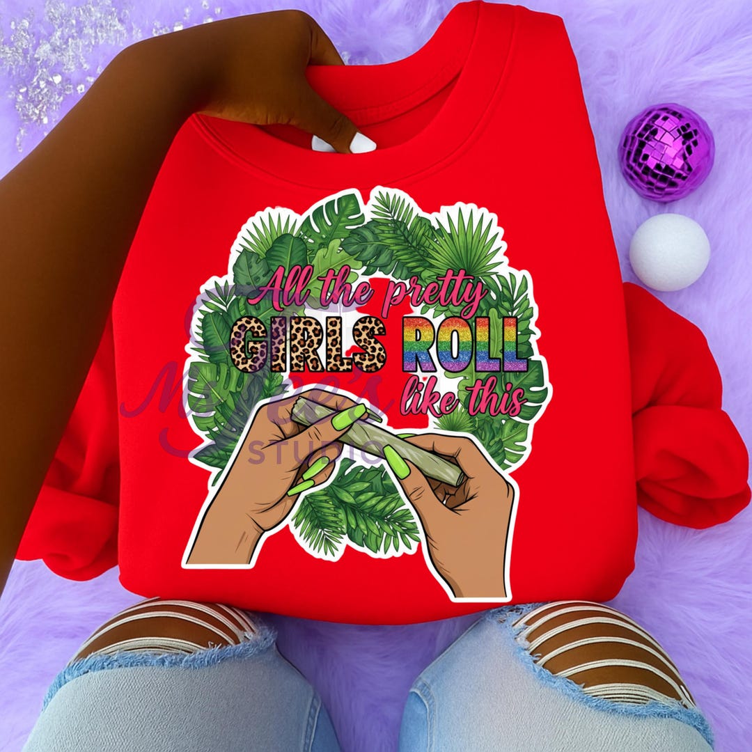 Pretty Girls Roll PNG | Hand Illustration | Fun Lifestyle Digital ...