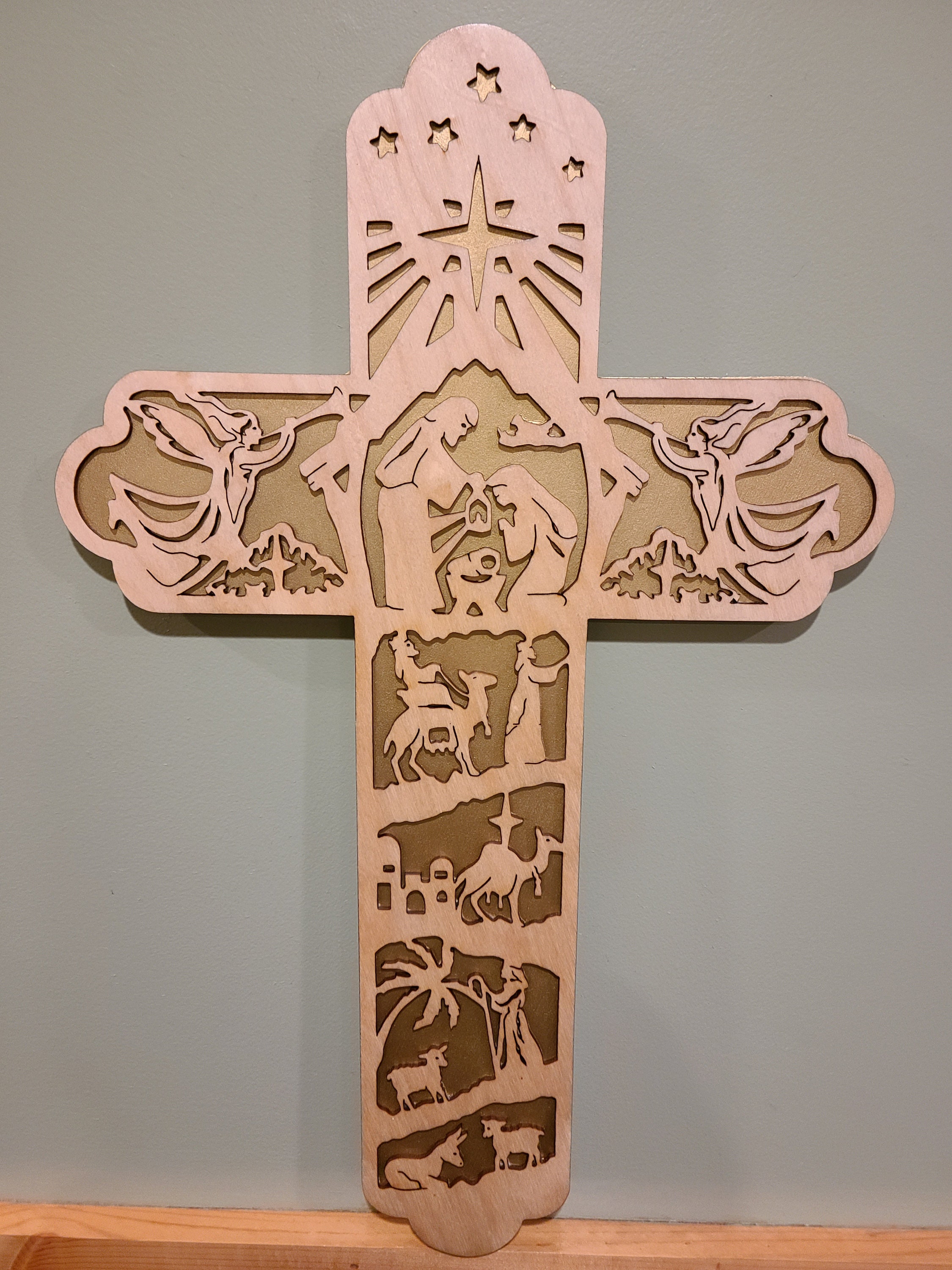 Cross Nativity Large - Etsy