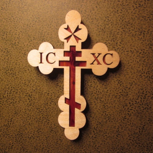 Wooden Orthodox Cross - Etsy