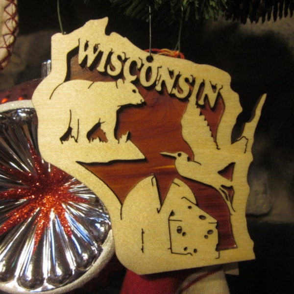 Wisconsin Ornament - Etsy
